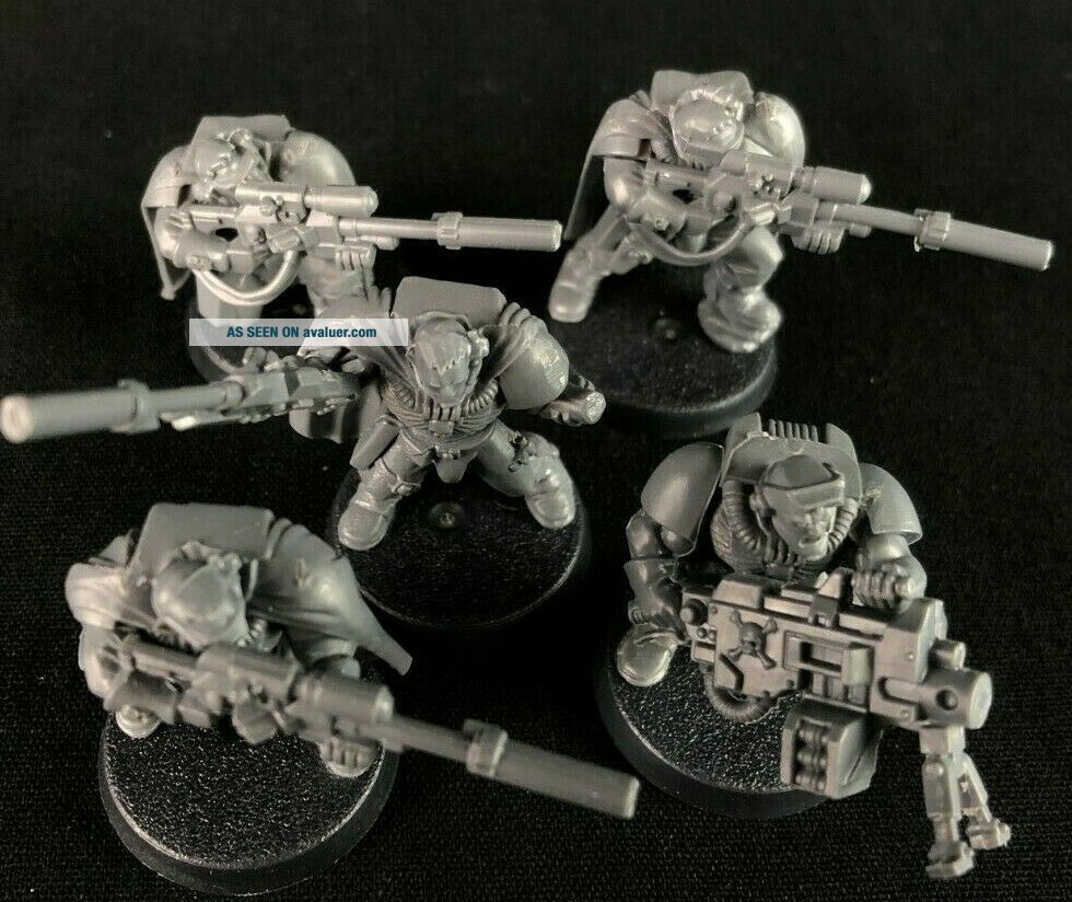 Space Marines Scouts With Sniper Rifles X5 - Space Marines - Warhammer ...