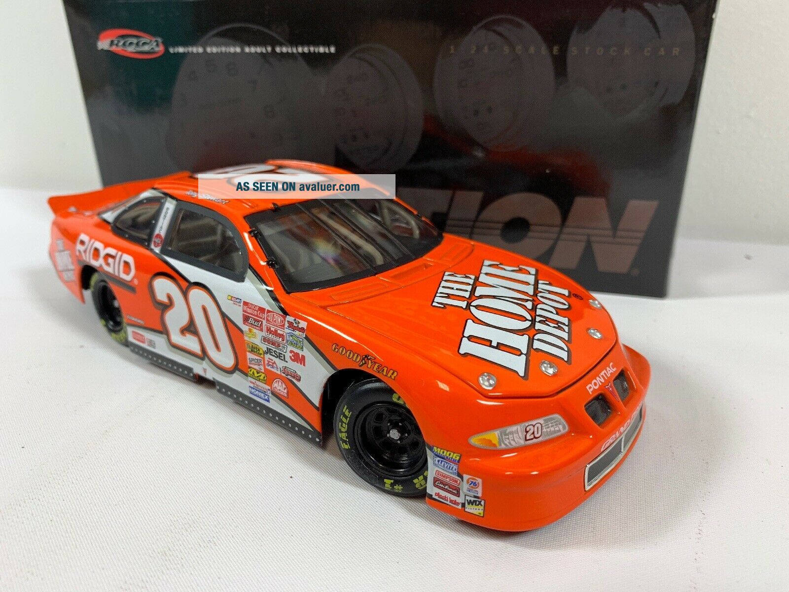 2001 Action 1:24 Diecast NASCAR 20 Tony Stewart Home Depot Clear Window ...