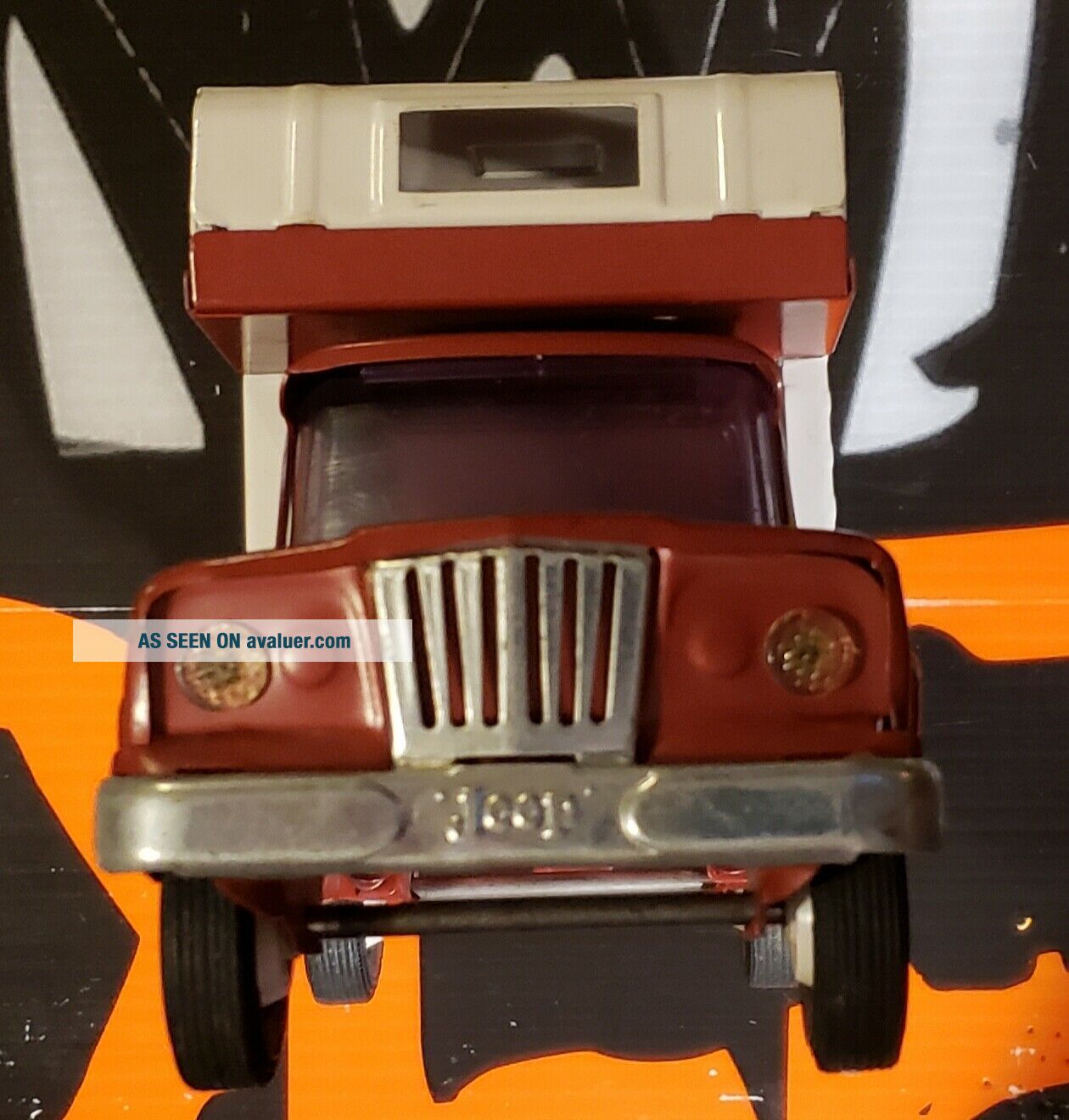 1960 ' S TONKA JEEP TRUCK & CAMPER " RED " MISSING SIDE DOOR | #9714495