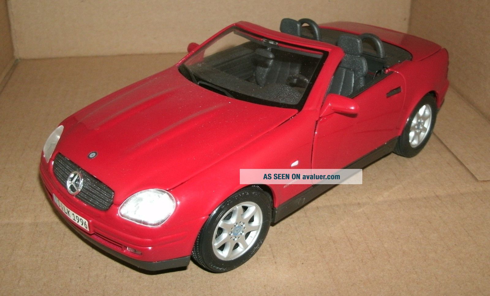 1/18 Scale 1996 Mercedes Benz SLK 230 Diecast Model Convertible Car ...