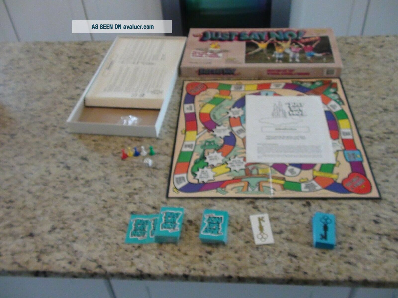 JUST SAY NO Board Game 1990 Near Complete THROWBACK | #9705025