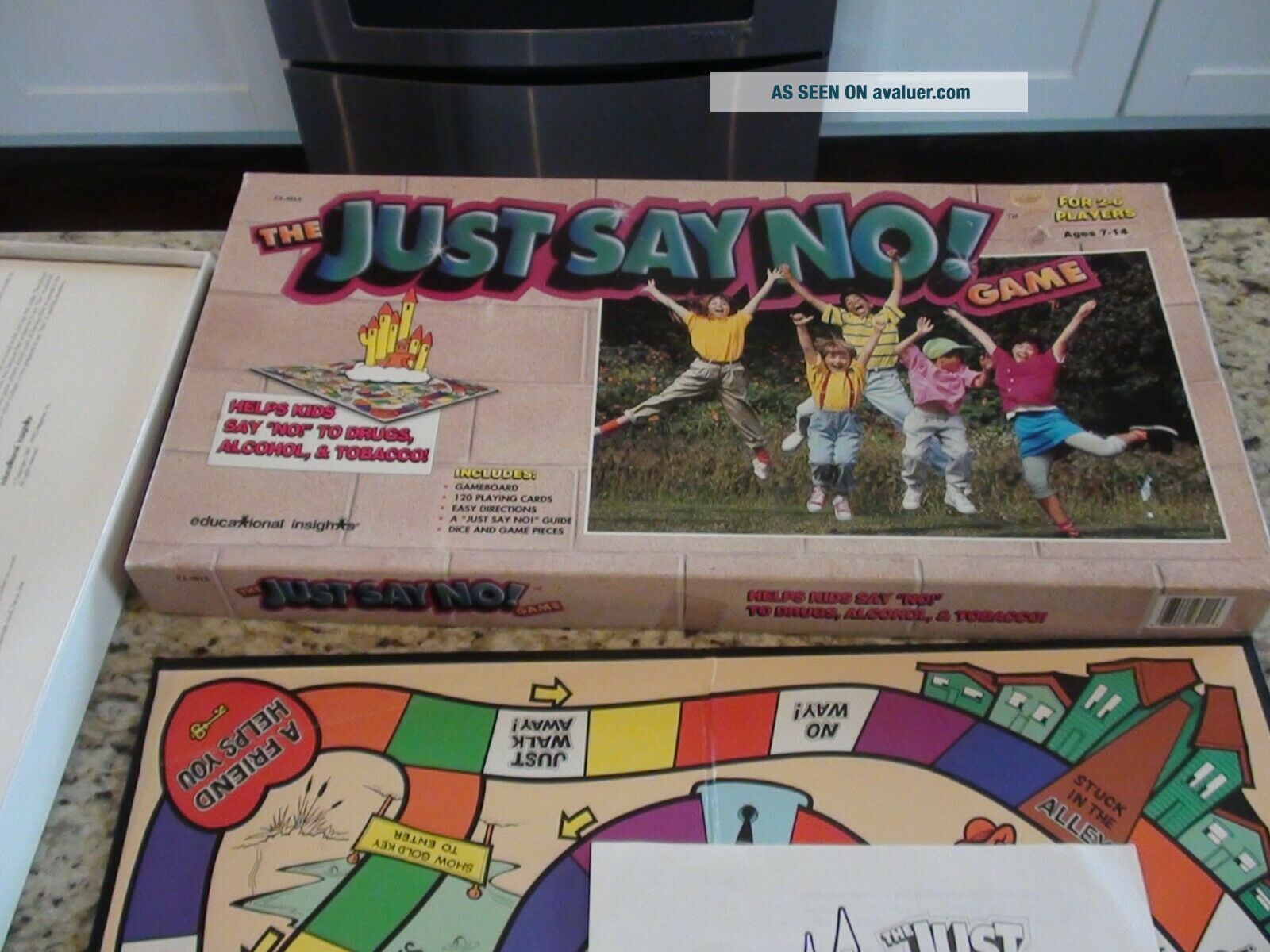 JUST SAY NO Board Game 1990 Near Complete THROWBACK | #9705025