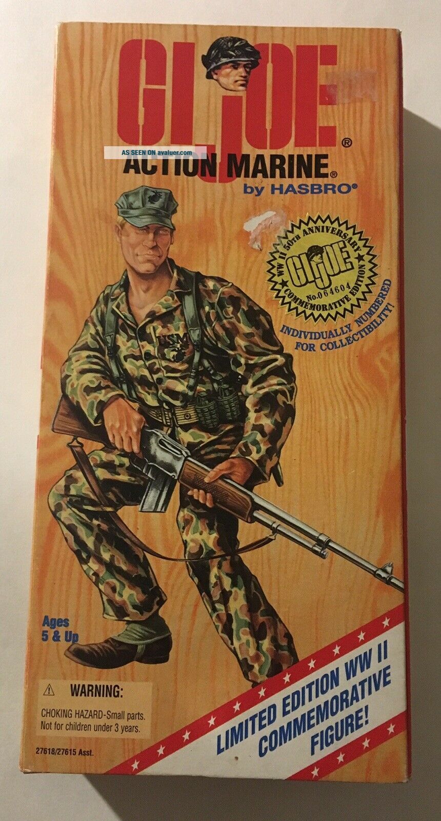 NIB GI JOE ACTION MARINE LIMITED EDITION WW II COMMEMORATIVE FIGURE ...