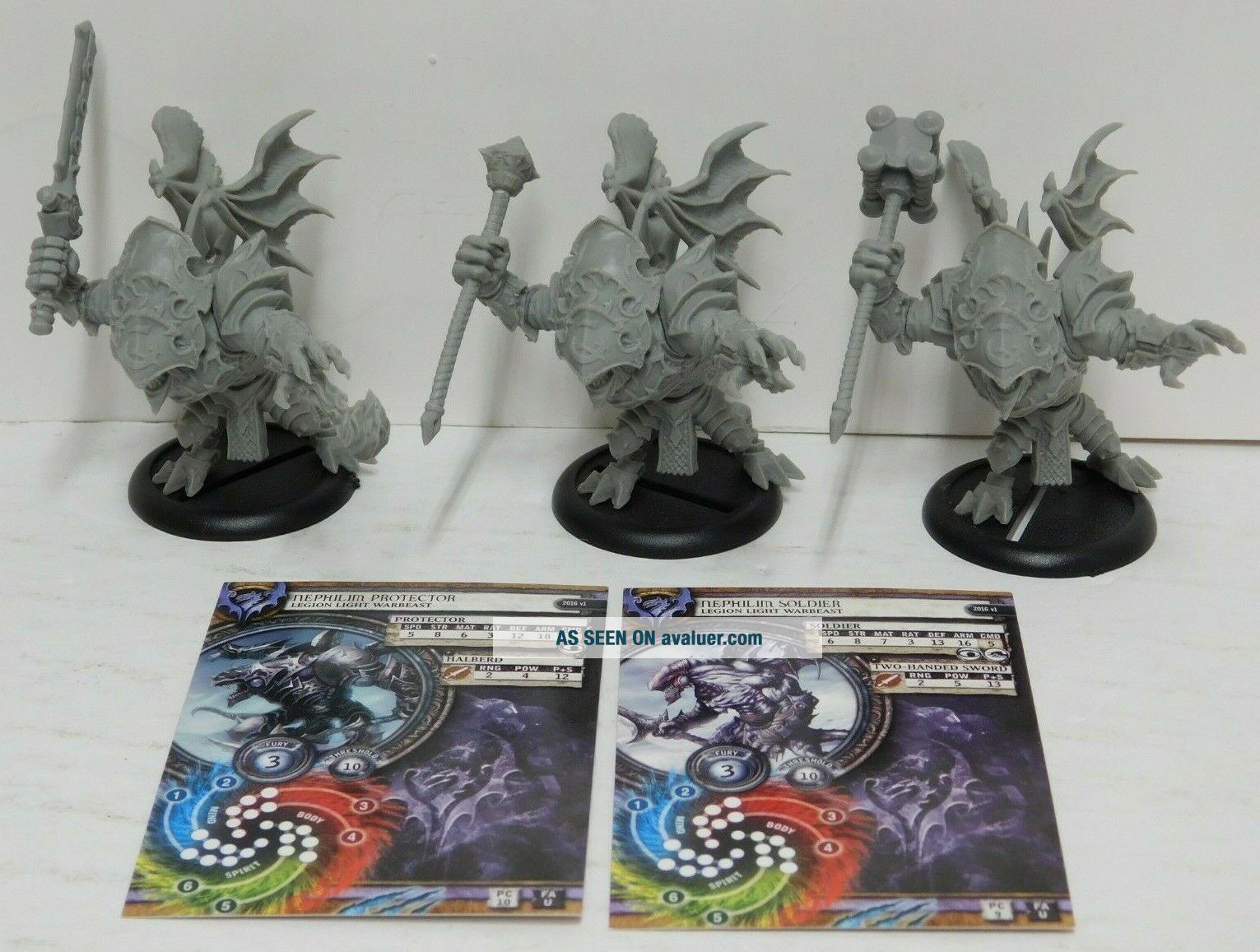 NEPHILIM - 3x Hordes Legion Of Everblight Light Warbeast Model | #9731439