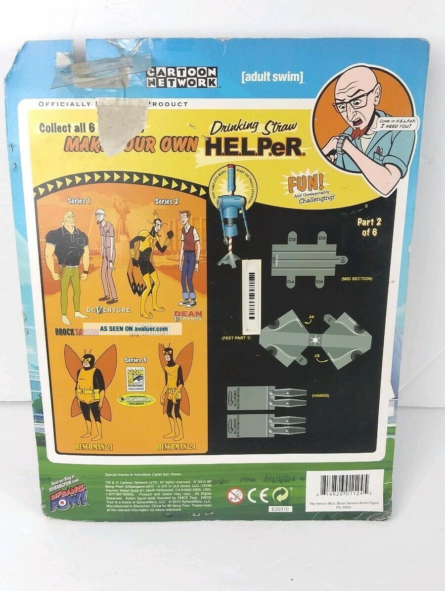 Adult Swim Bif Bang Pow Venture Bros Brock Samson Action Figure | #9716851