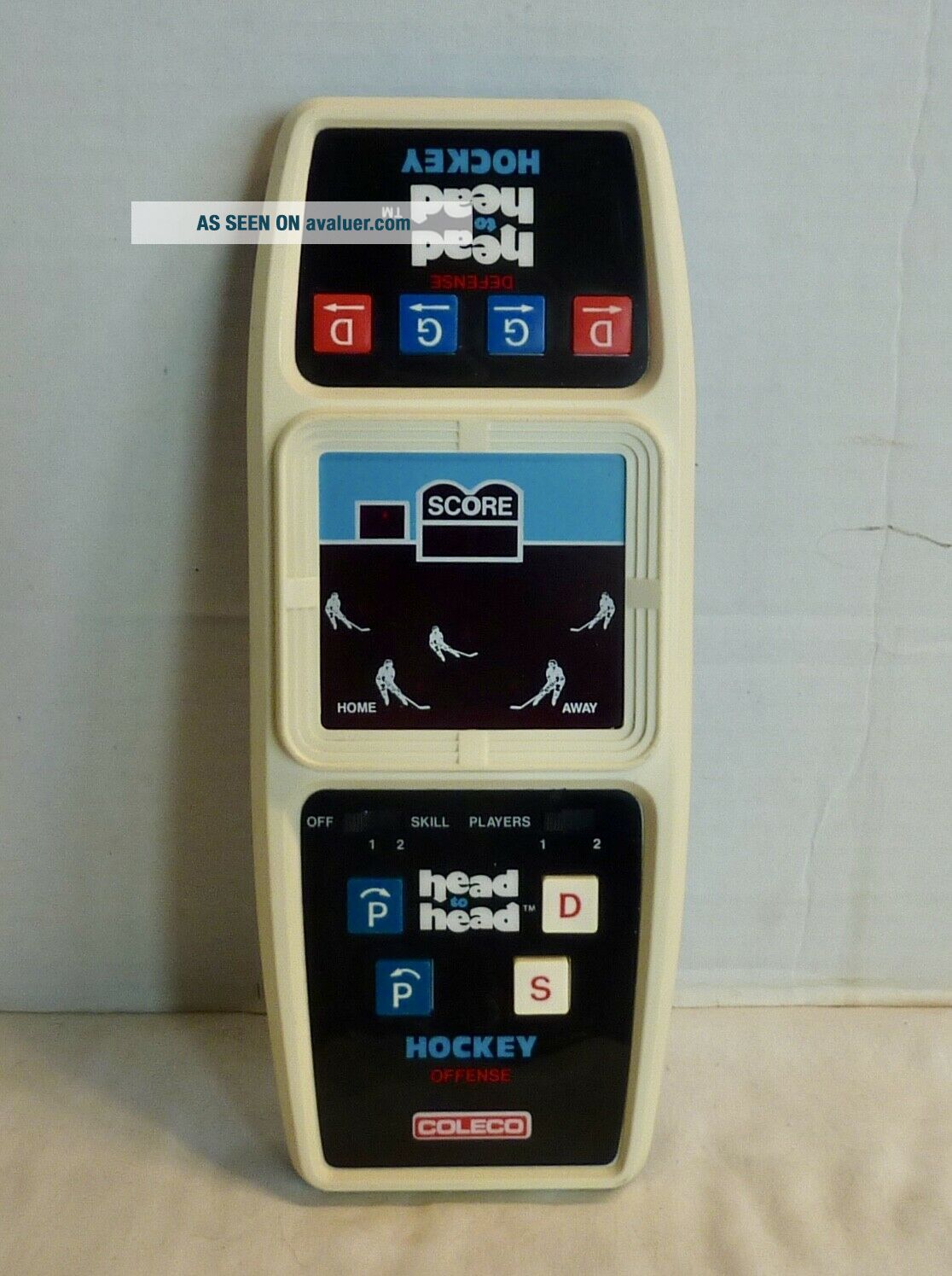 Vintage Coleco Head To Head Electronic Hockey LED Handheld Video Game ...