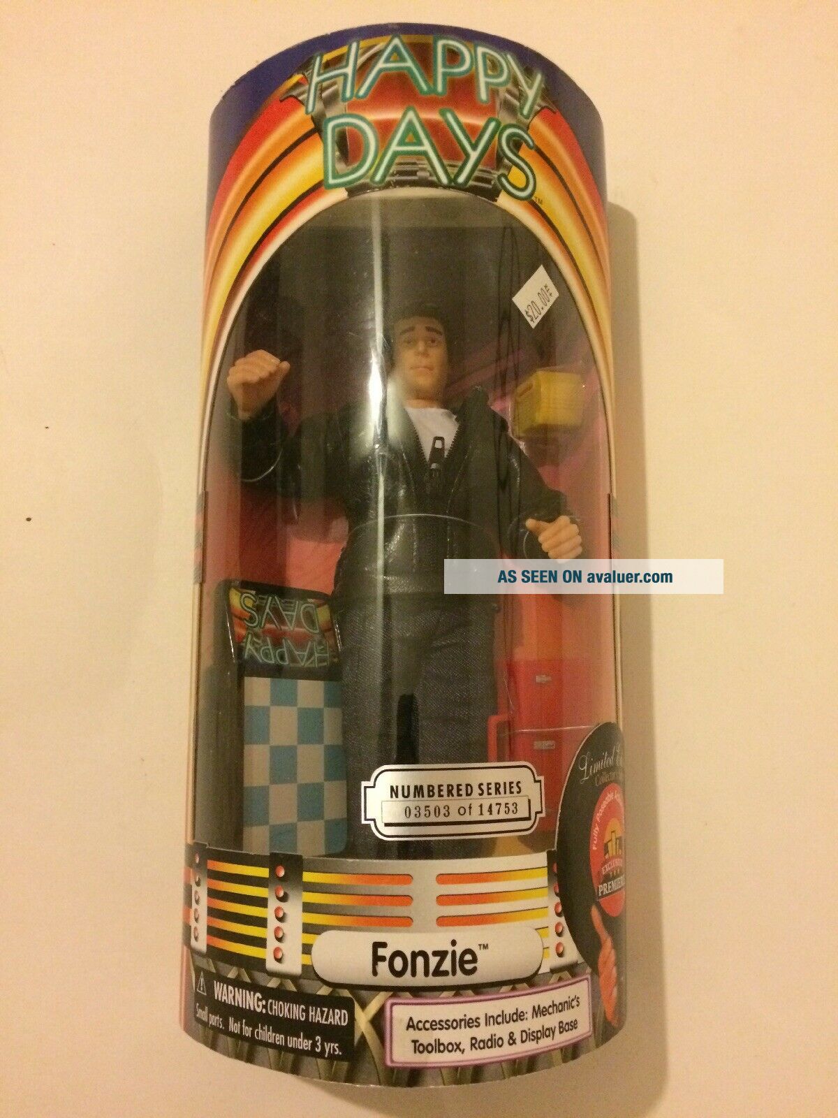 Happy Days Fonzie Limited Edition Fully Poseable Action Figure - 03503 ...