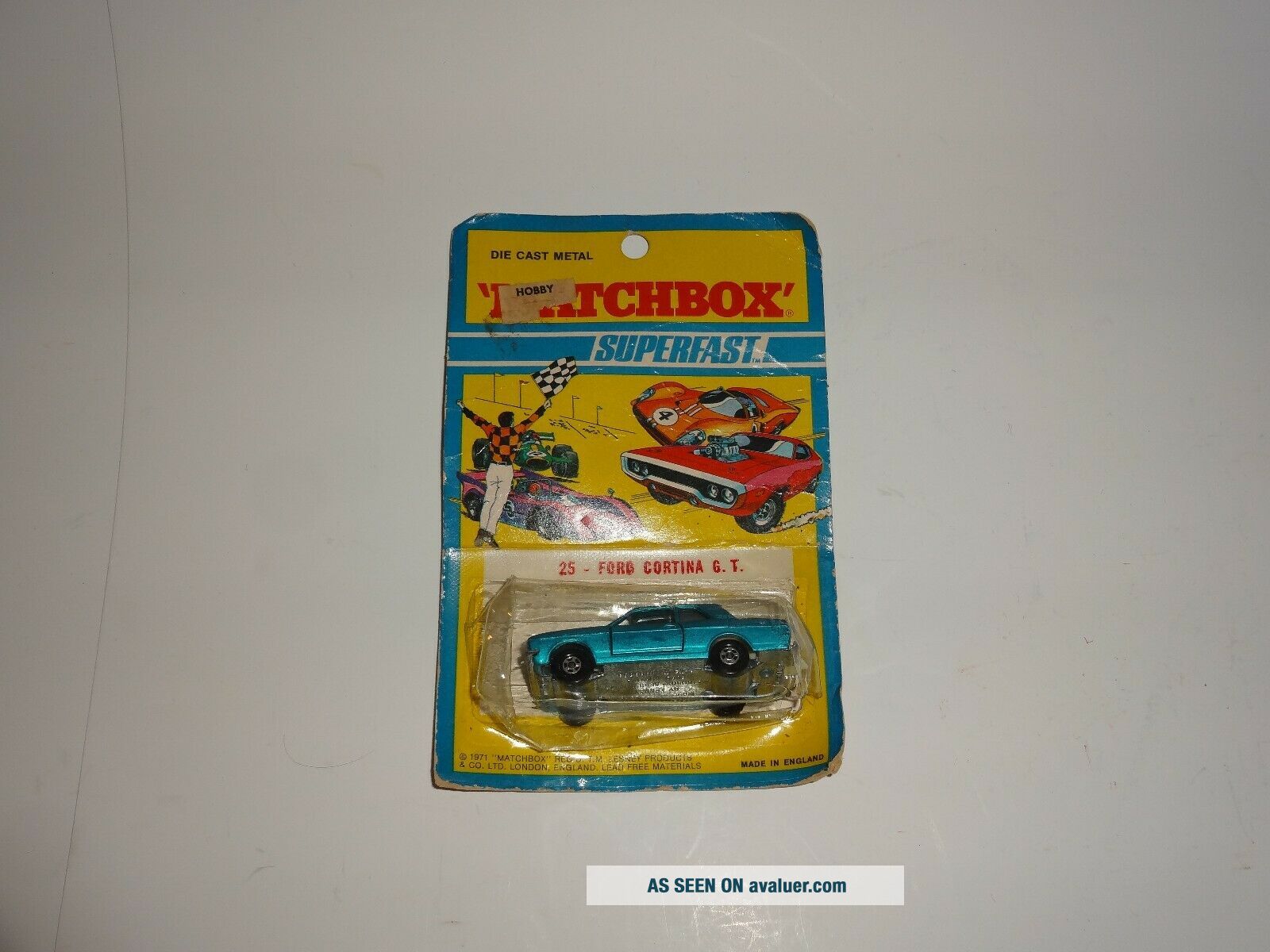 VTG 1972 Lesney Matchbox Superfast - Blue FORD CORTINA GT In Packaging ...