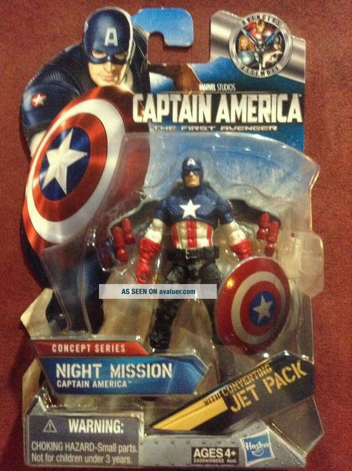 Captain America Night Mission 4 Inch Action Figure NIP | #9753655