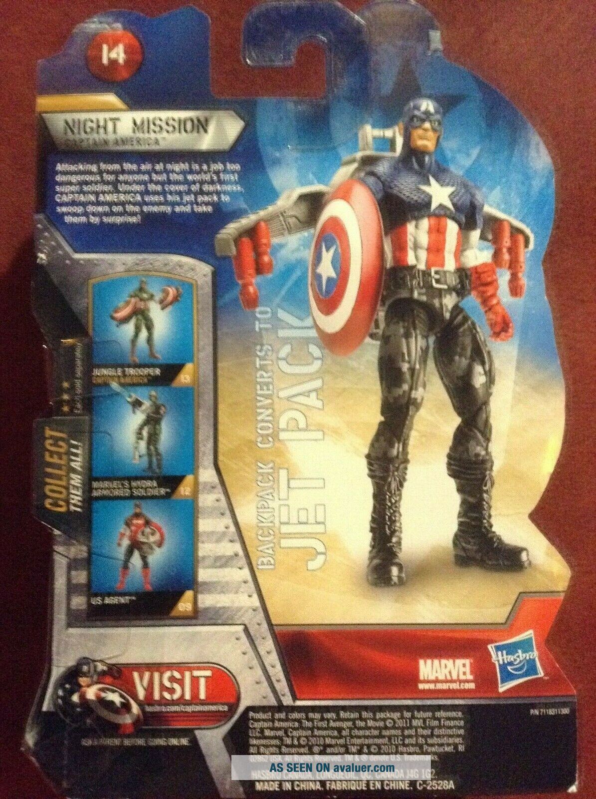 Captain America Night Mission 4 Inch Action Figure NIP | #9753655