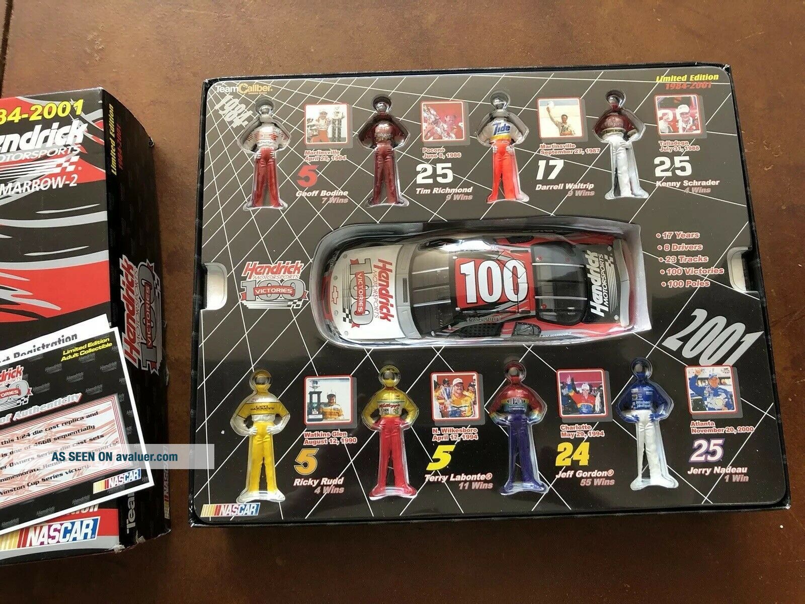 Hendrick Motorsports 100 Victories 1/24 Diecast Car Set With Figures ...