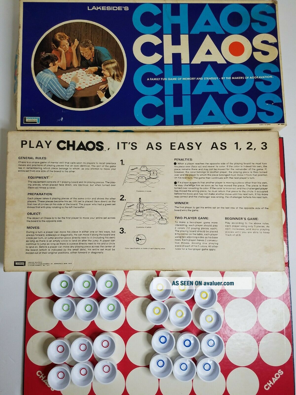 Lakeside ' S Chaos Board Game: Family Fun Game Of Memory And Strategy ...