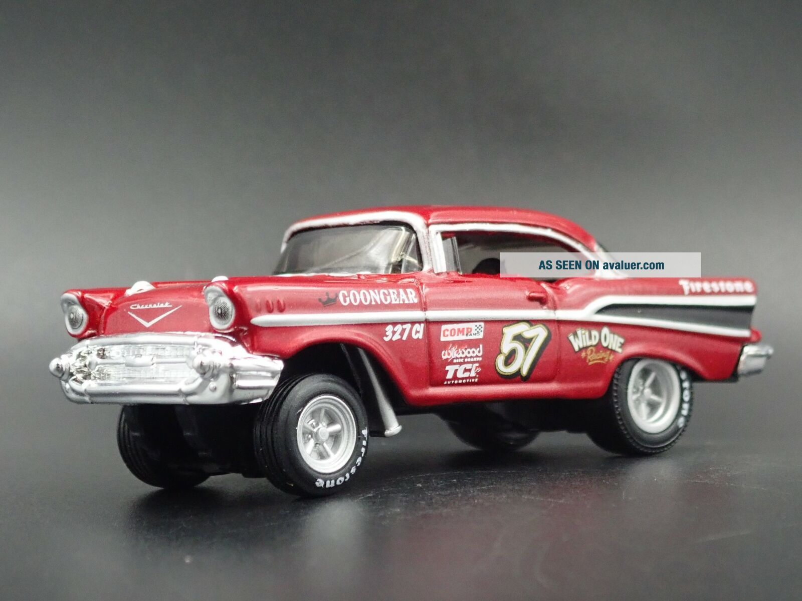 1957 57 CHEVY CHEVROLET BEL AIR GASSER NHRA 1:64 SCALE DIORAMA DIECAST ...