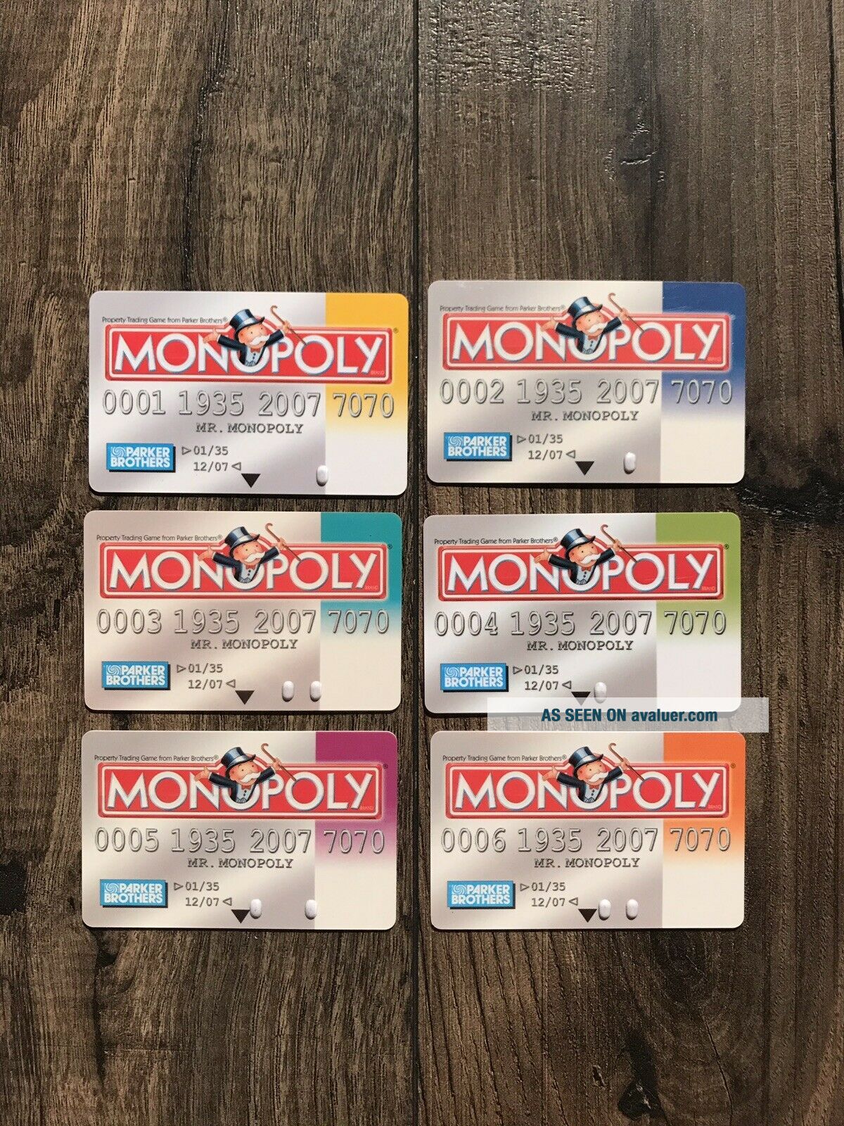 Monopoly Electronic Banking Game Credit Cards Replacement Parts 2007 G3 ...