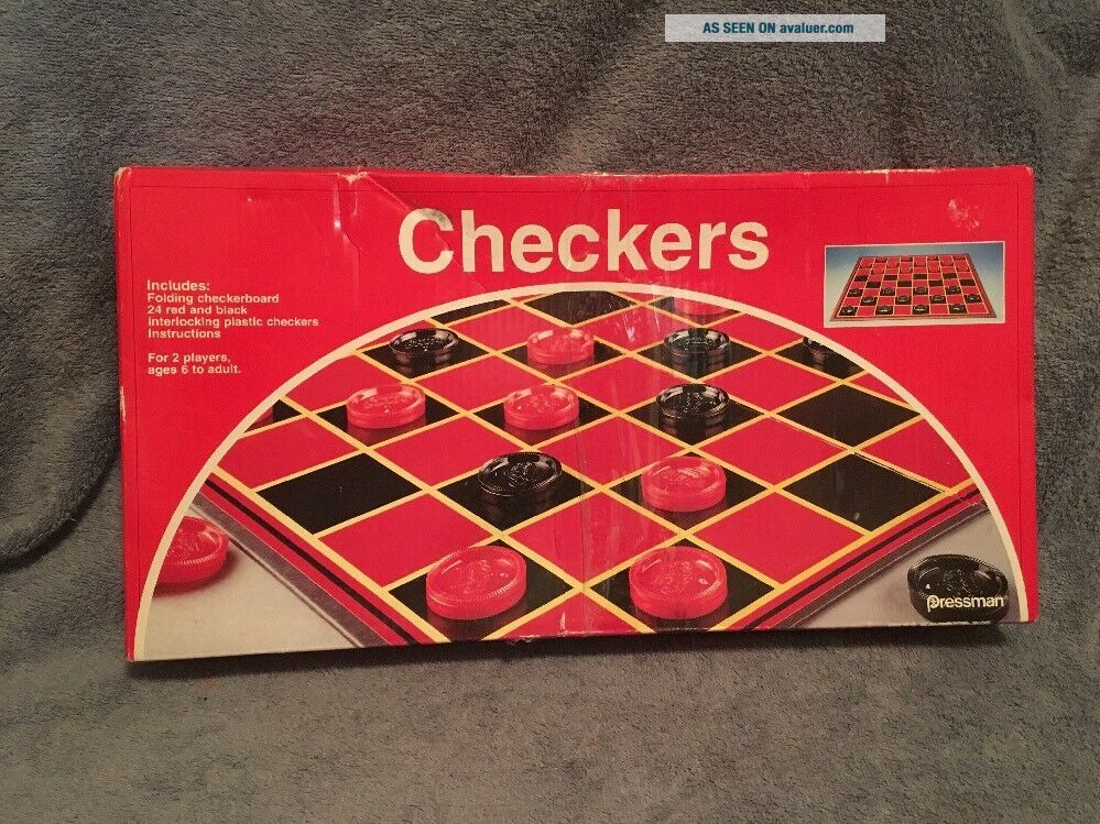 Checkers Board Games By Pressman | #9818311