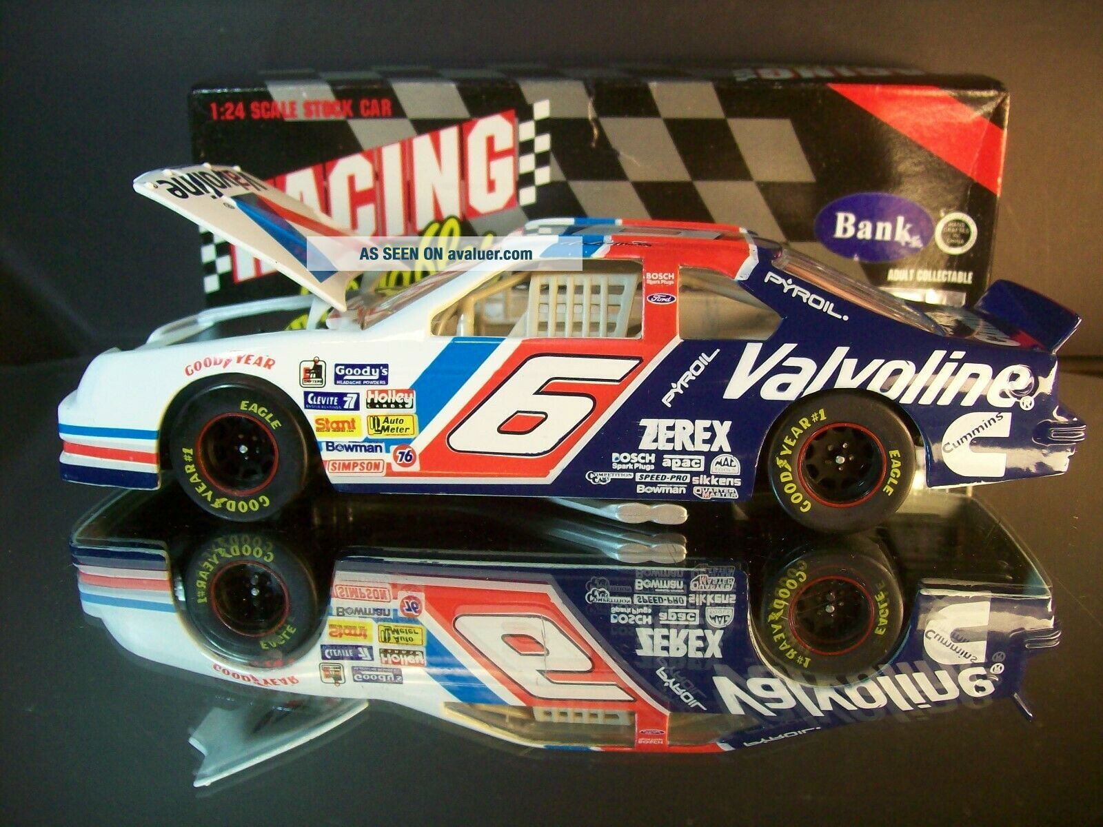 Mark Martin 6 Valvoline 1995 Ford Thunderbird 1:24 Roush Racing | #9837755
