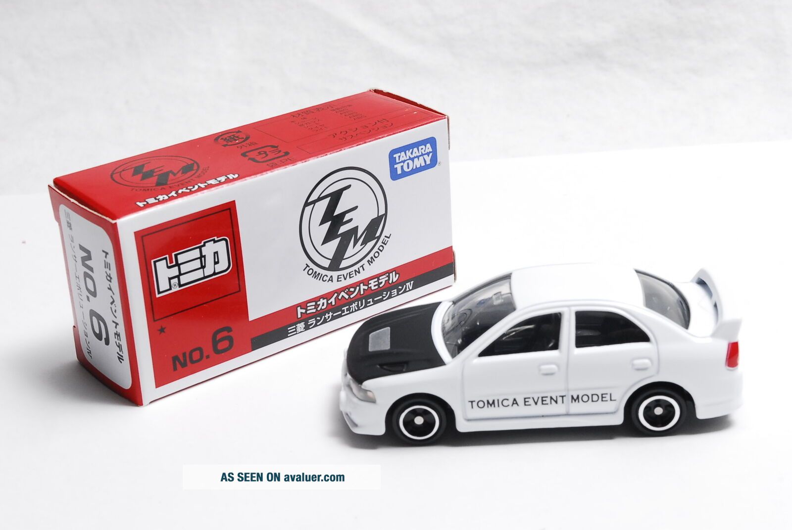 TOMICA EVENT MODEL No. 6 MITSUBISHI LANCER EVOLUTION IV 1:59 Scale Toy ...