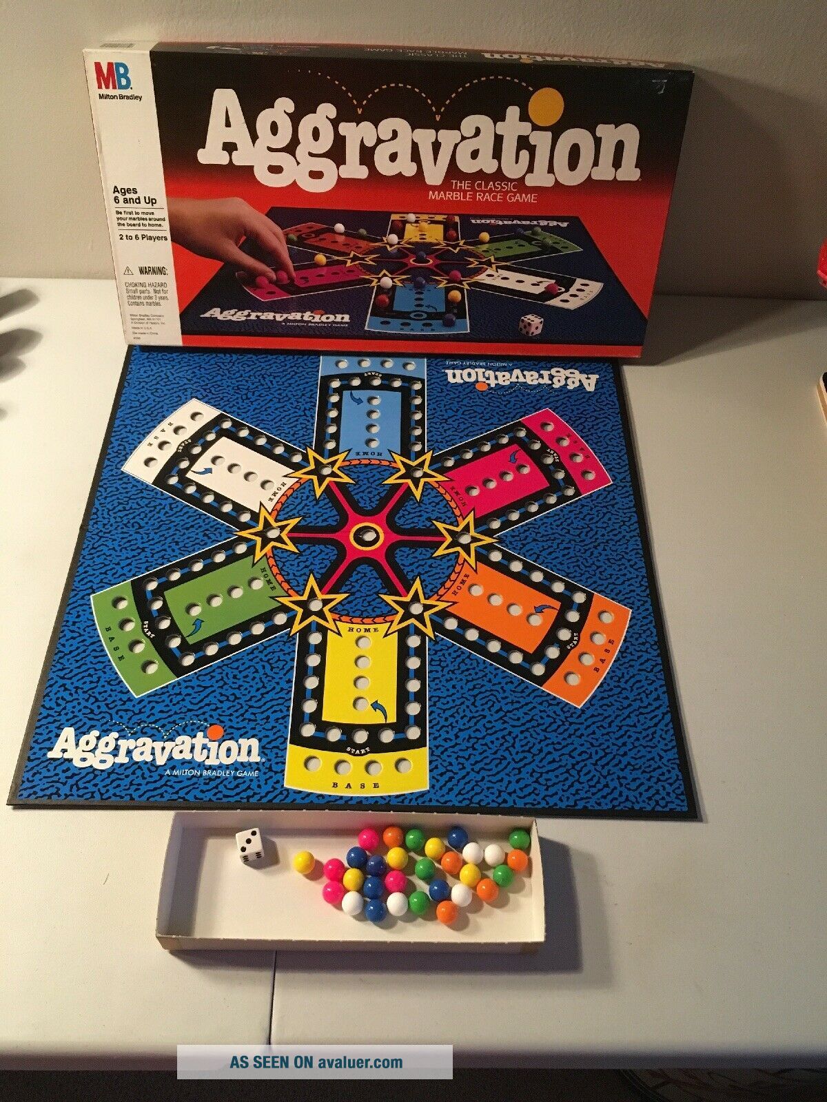 Aggravation - - The Classic Marble Race Game By Milton Bradley 1989 ...