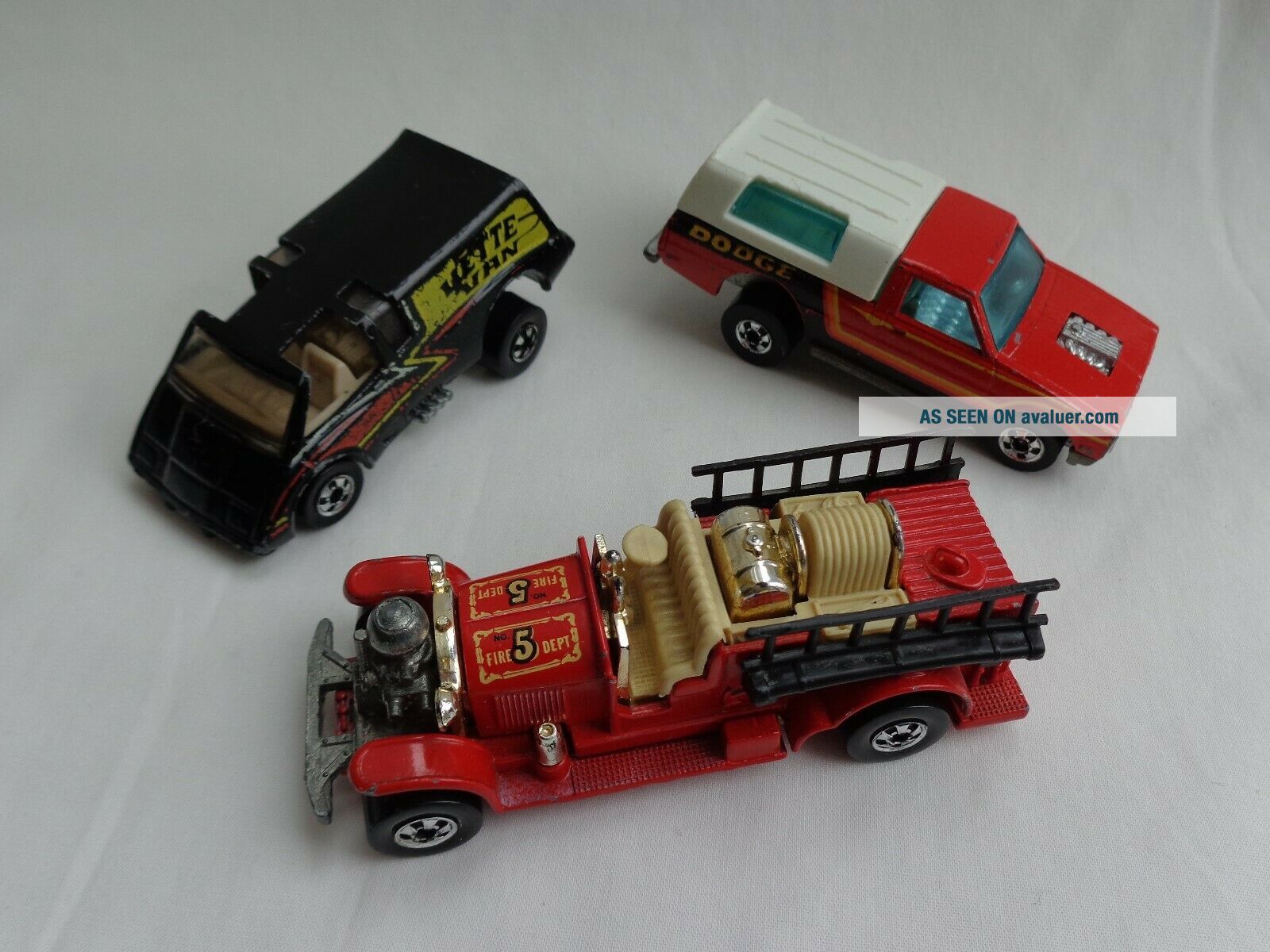 Vintage 1980 ' S Hot Wheels HI - RAKERS Dodge & Vette Van, Old Number 5 ...