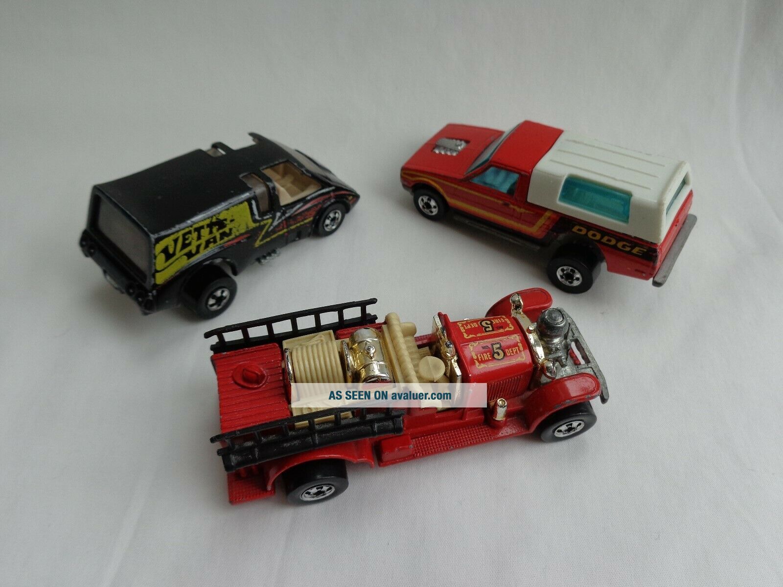 Vintage 1980 ' S Hot Wheels HI - RAKERS Dodge & Vette Van, Old Number 5 ...