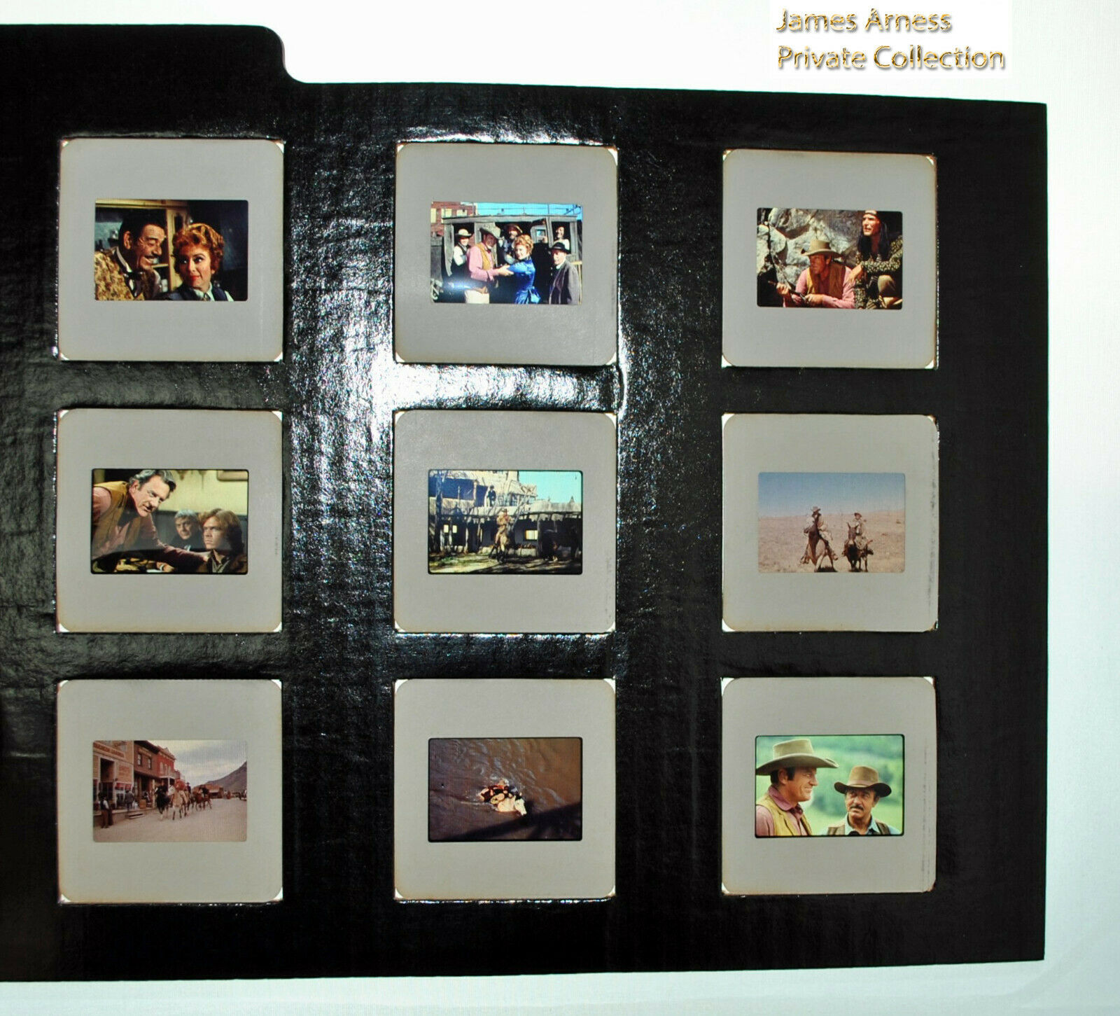 James Arness Gunsmoke Marshal Dillon Nine Vintage Color Slides From ...
