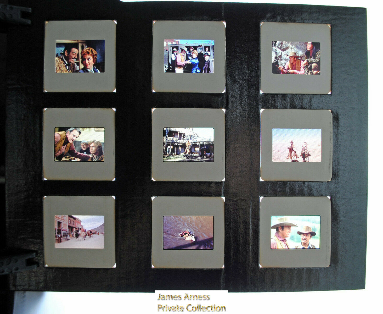 James Arness Gunsmoke Marshal Dillon Nine Vintage Color Slides From ...