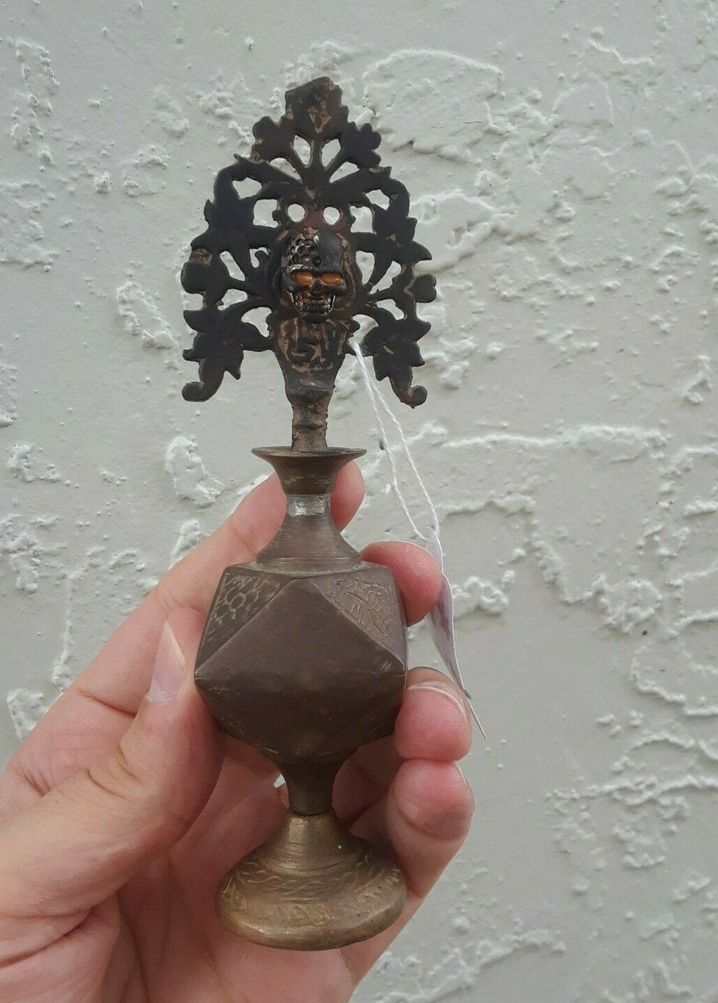 H POTTER WIZARD SHOP SMALL BRASS SKULL POTION BOTTLE PROP | #23139102