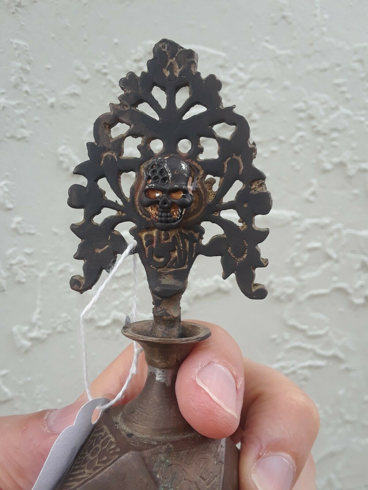 H POTTER WIZARD SHOP SMALL BRASS SKULL POTION BOTTLE PROP | #23139102