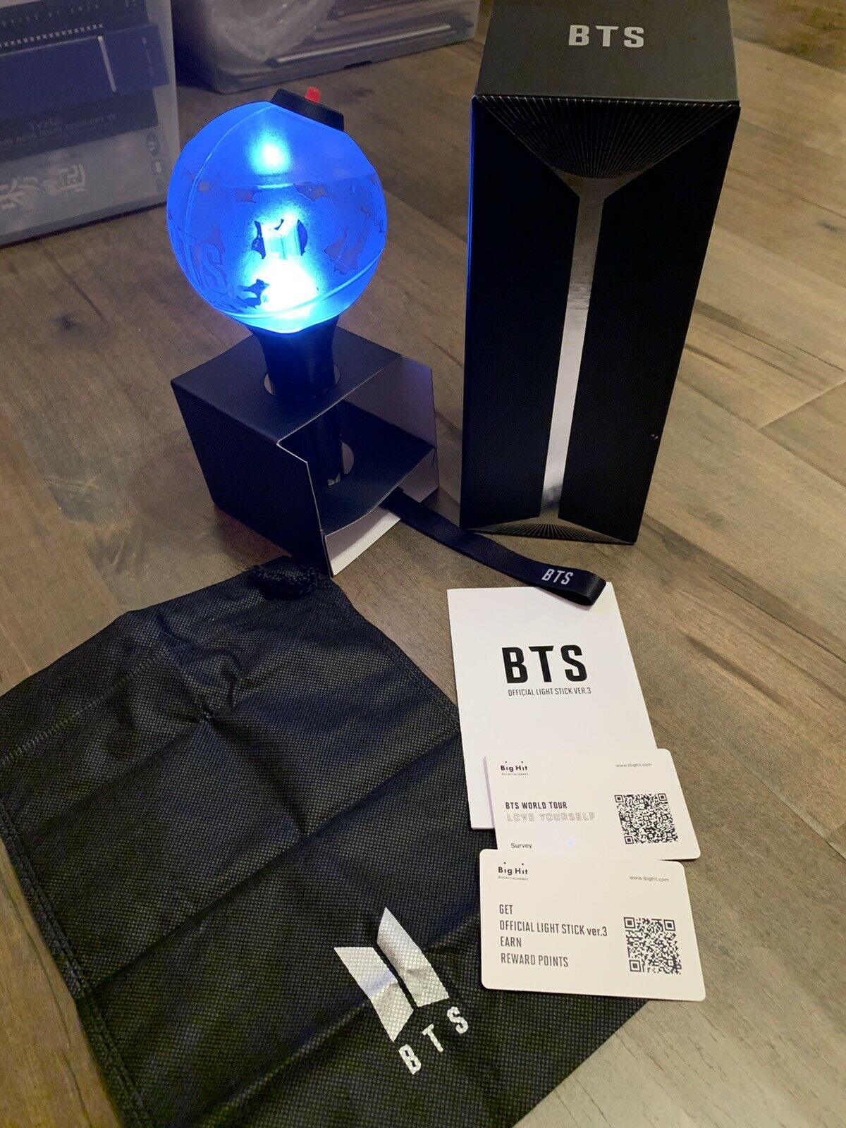 VERSION 3 BTS OFFICIAL LIGHT STICK ARMY BOMB BLUETOOTH PHONE APP ...