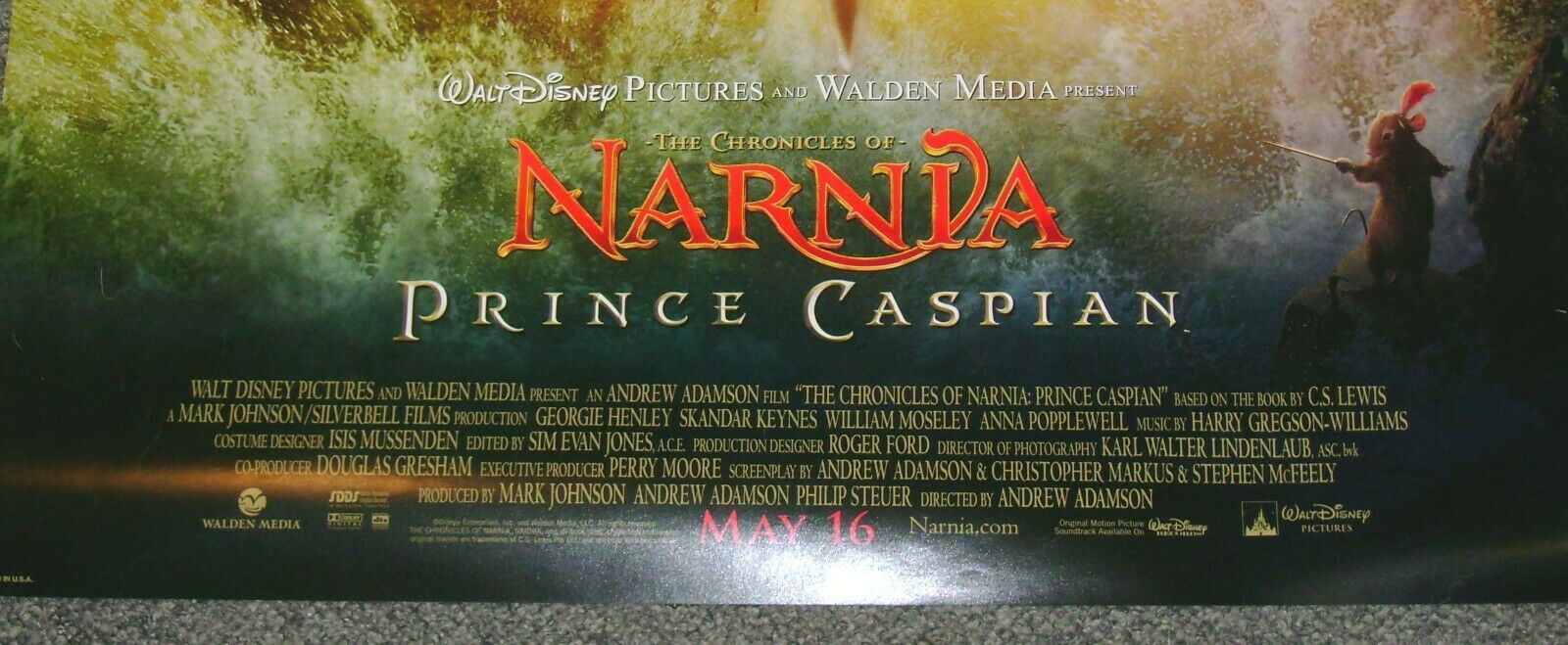2008 Chronicles Of Narnia PRINCE CASPIAN Movie Poster 18x24 Two Sided ...