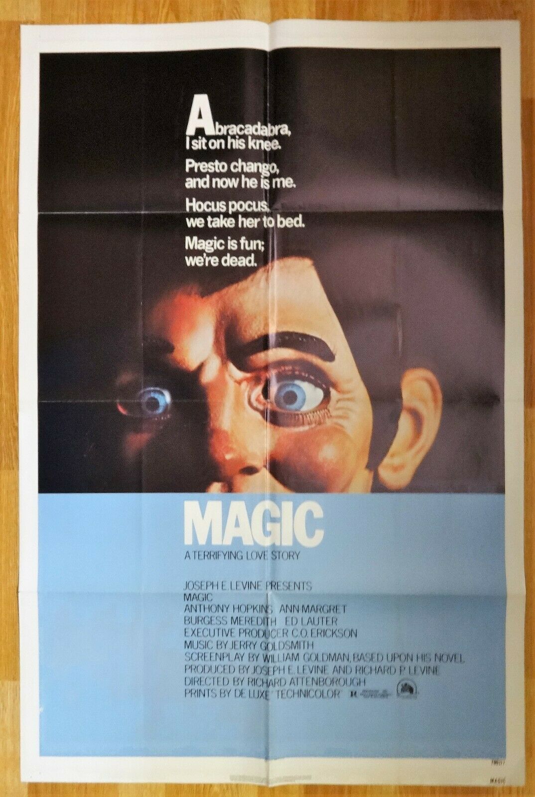 " MAGIC " When The DUMMY Finds A Mind Of His Own - 27x41 " Movie Poster ...