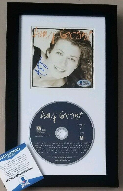 AMY GRANT AUTOGRAPHED CD DISPLAY BAS BECKETT SIGNED CHRISTIAN GOSPEL ...