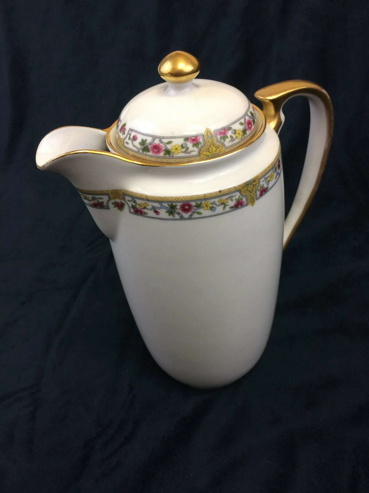 Noritake THE FORMOSA Coffee Pot With Lid 9 " Fine China Made In Japan ...