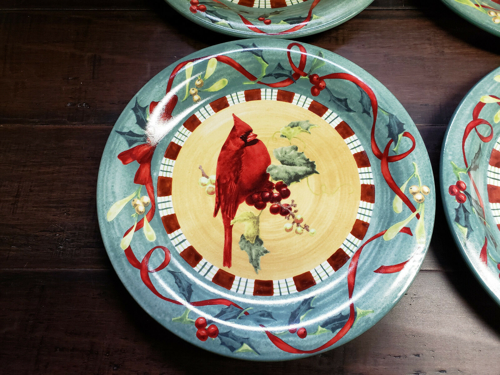 Set Of 4 Lenox WINTER GREETINGS EVERYDAY Dinner Plates | #22989076