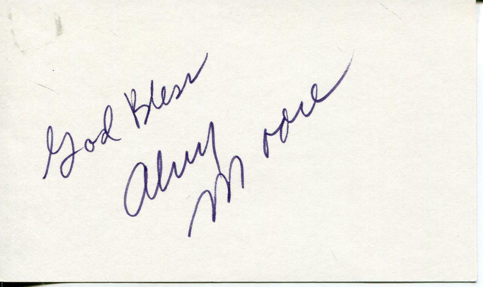 Alvy Moore Autograph Actor Green Acres Walt Disney Mickey Mouse Show ...