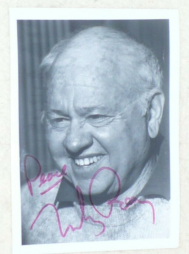 5 X 7 B & W Signed Photo Of Well - Known Movie Actor Mickey Rooney ...