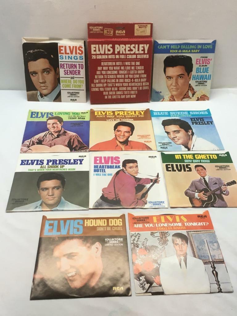 Limited Edition ELVIS PRESLEY 45 RPM Records Orig Sleeves RCA Collector ...