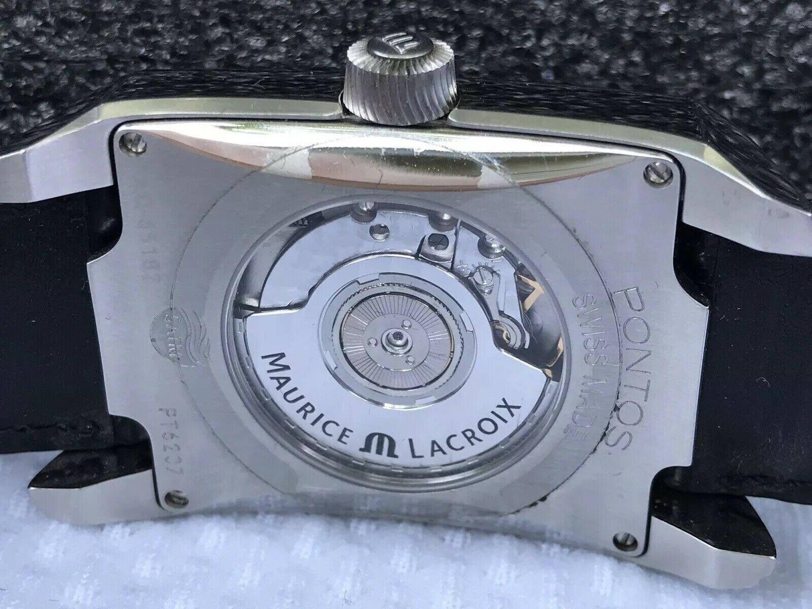 Maurice Lacroix Pontos Rectangular Automatic Power Reserve De Marche ...