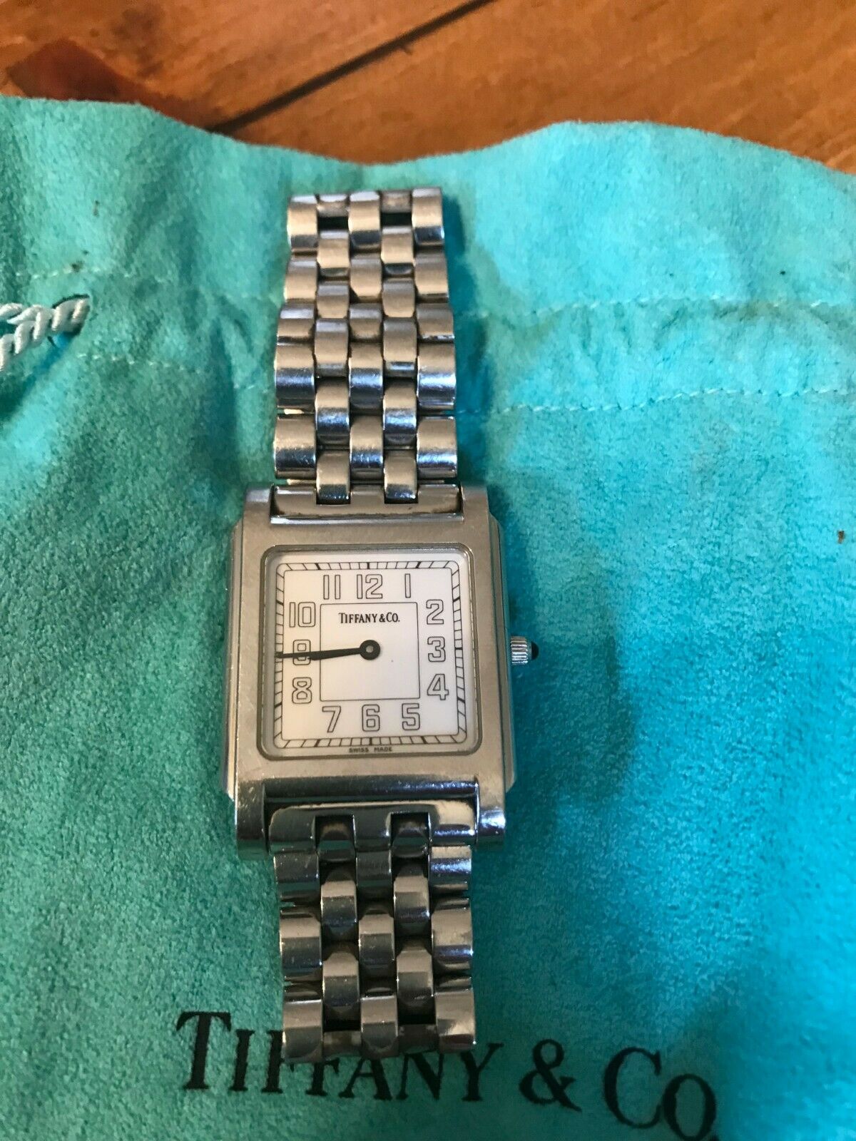 Tiffany & Co. Women’s Vintage Tank Watch Stainless Steel Square Face ...