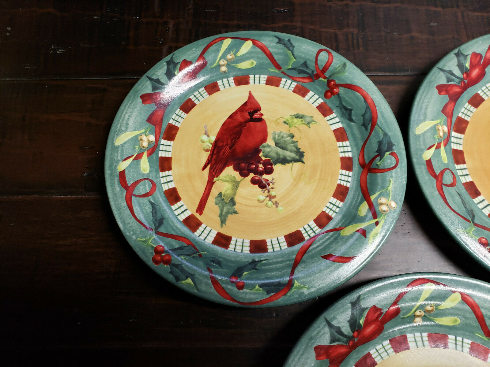 Set Of 3 Lenox WINTER GREETINGS EVERYDAY Dinner Plates | #22903781
