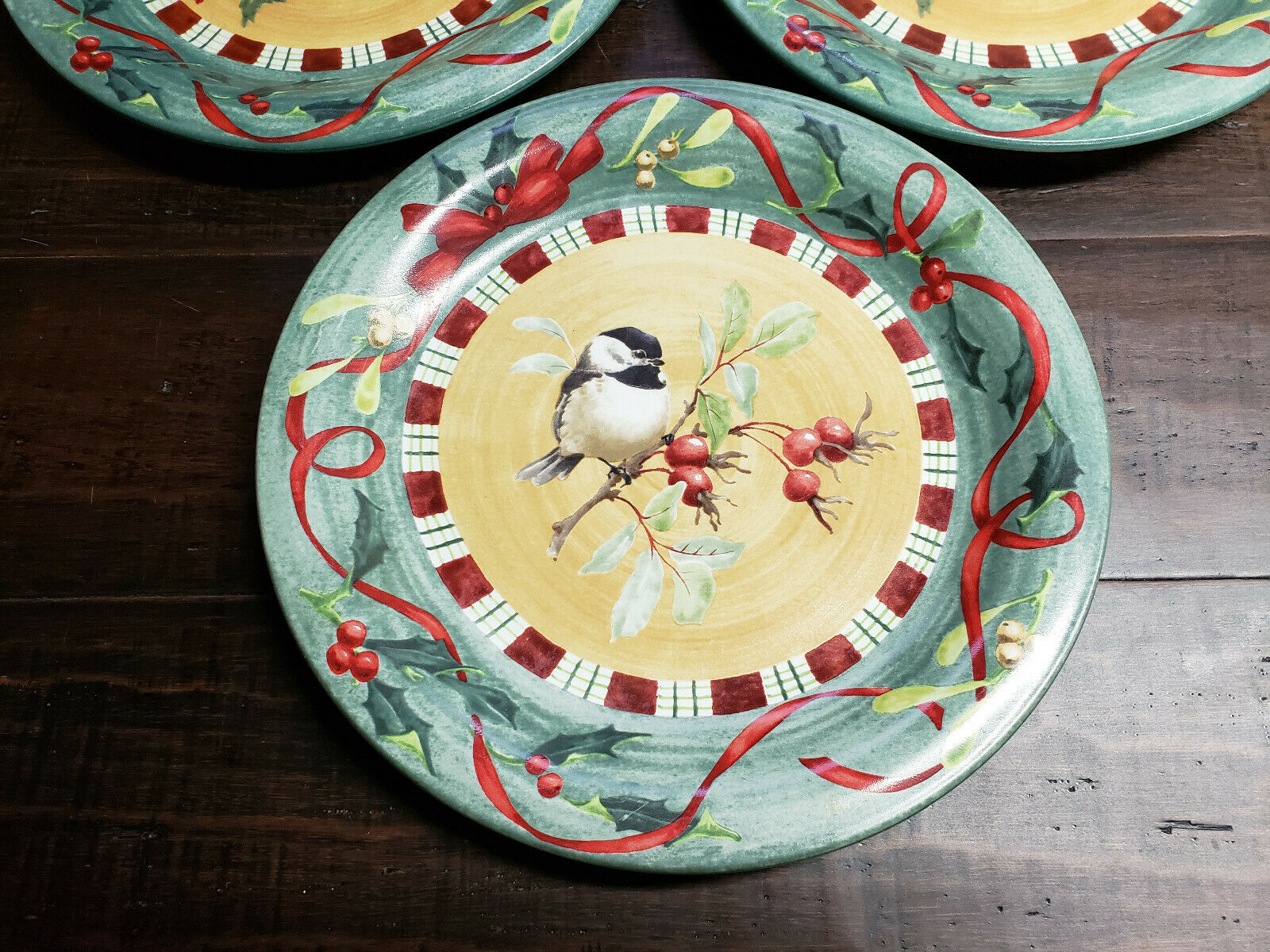 Set Of 3 Lenox WINTER GREETINGS EVERYDAY Dinner Plates | #22903781