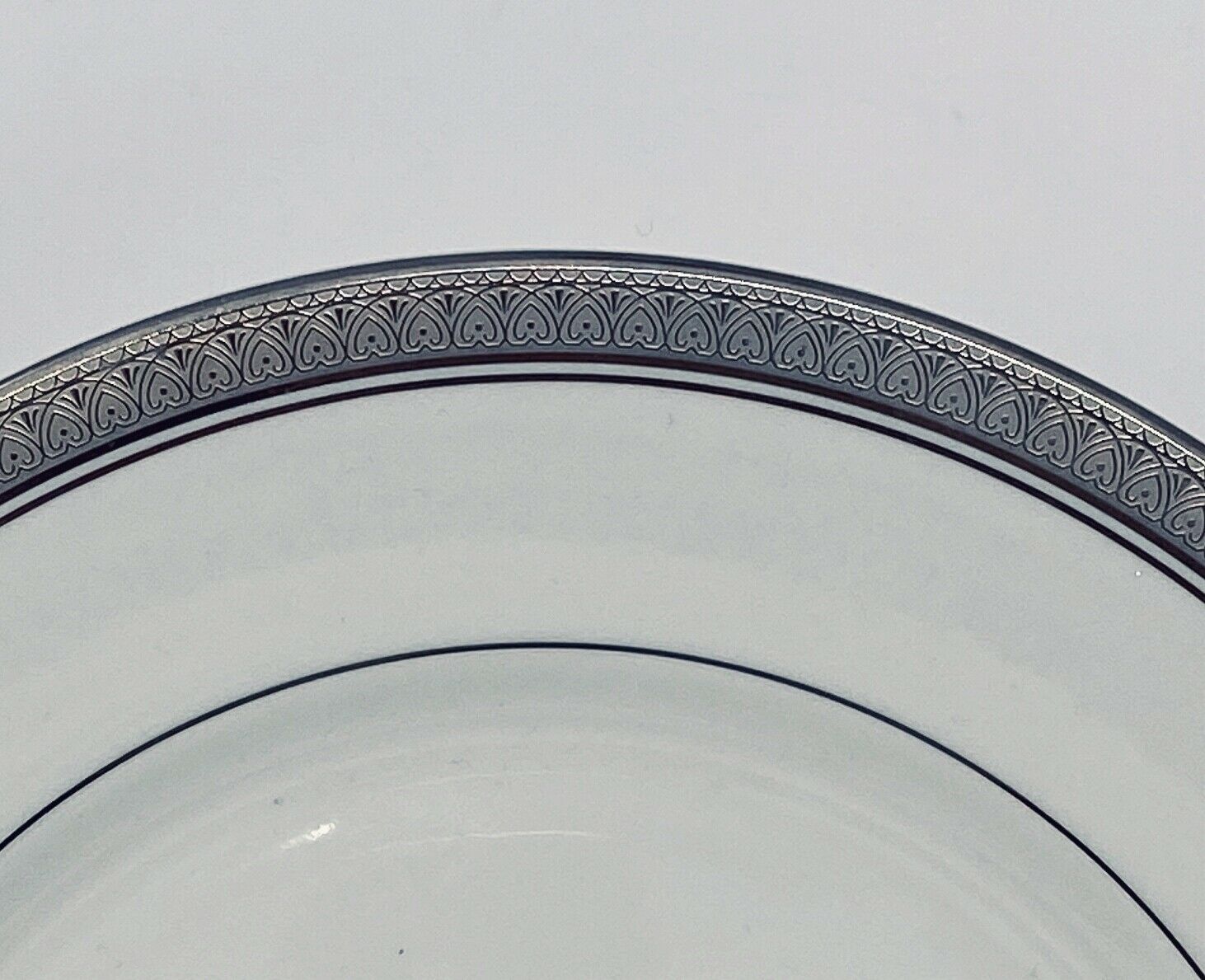 Set (3) Mikasa Fine China PALATIAL PLATINUM PATTERN Lrg Dinner Plates ...