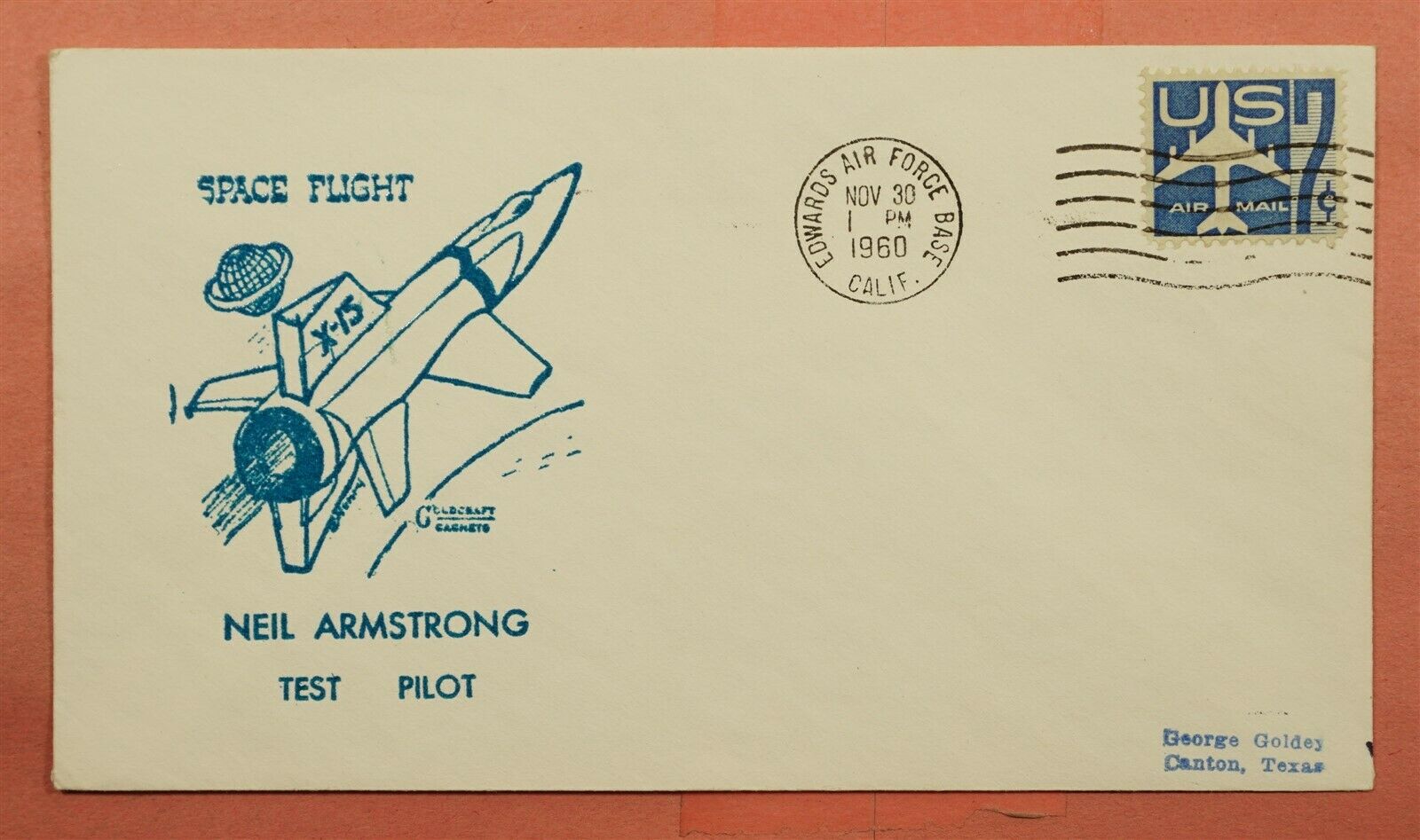 1960 X - 15 ROCKET PLANE FLIGHT TEST PILOT NEIL ARMSTRONG GOLDCRAFT ...