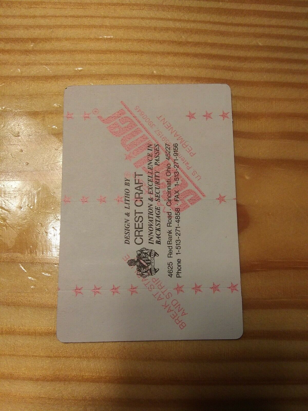 Grateful Dead Backstage Pass Vintage Oct 17 1994 Madison Square Garden ...
