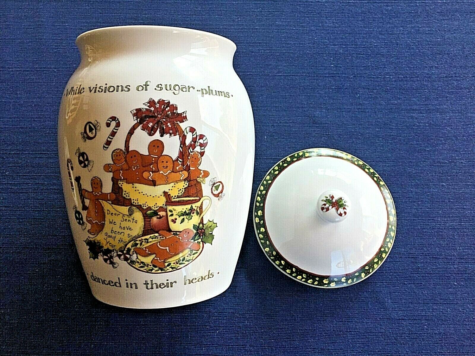 A CHRISTMAS STORY - PS Portmeirion Studio CANISTER/ COOKIE JAR Susan ...
