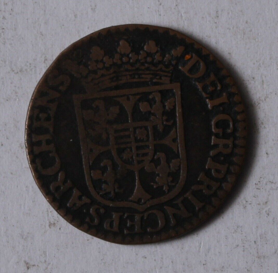 FRANCE - NEVERS - RETHEL Charles Ier De Gonzague AE LIARD 1614 | #22802281