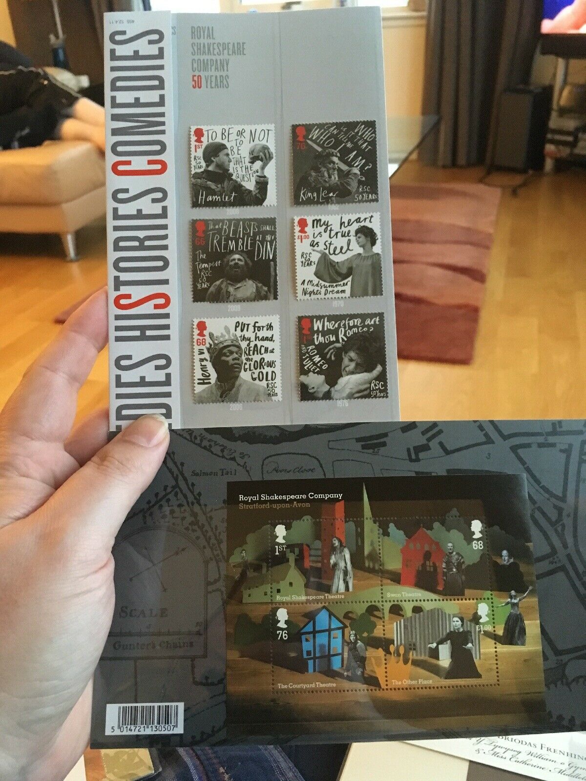 2011 GB, ROYAL SHAKESPEARE COMPANY Inc Mini Sheet, Presentation Pack ...