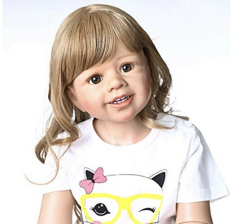98CM Real Big Size Reborn Toddler Dolls Realistic Child Dolls Full ...