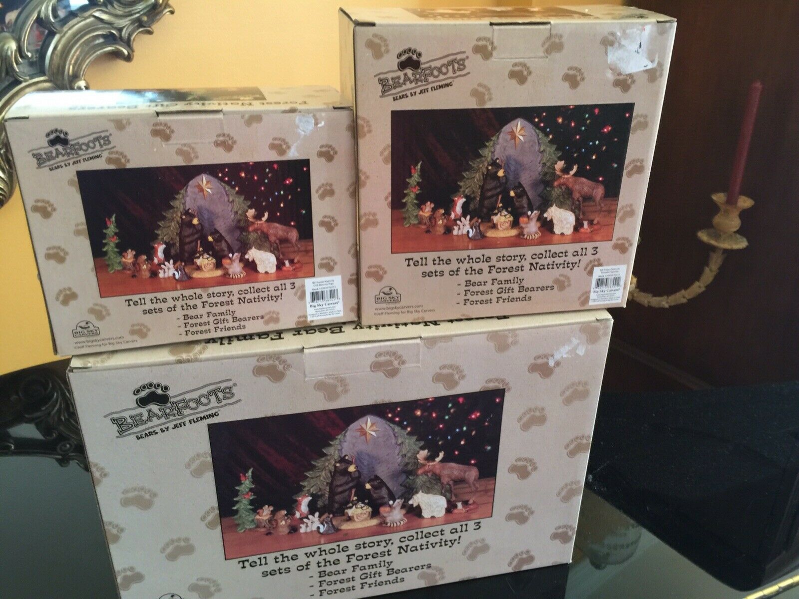 Big Sky Carvers Bearfoots Holiday Christmas Beartivity Bear Nativity ...