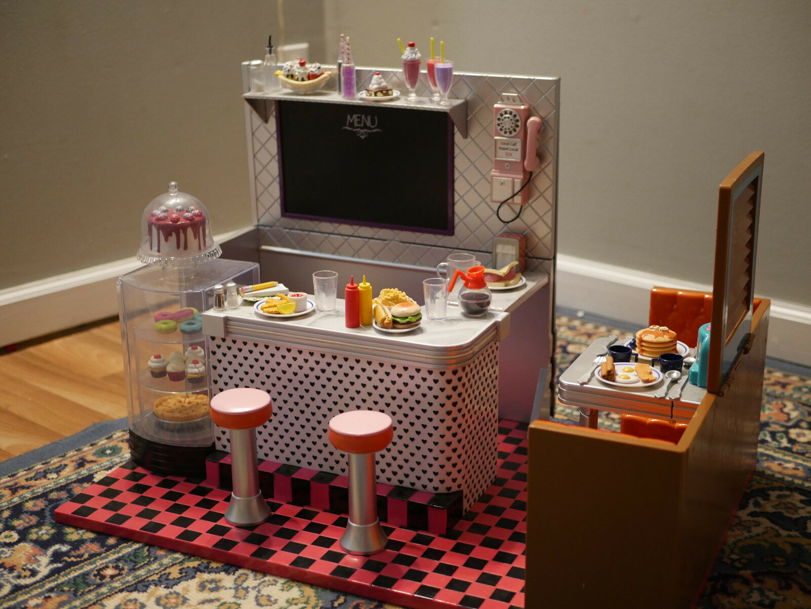 Our Generation Dolls Bite To Eat Retro Diner And Accessory Kit For 18 ...
